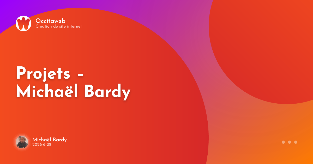 Projets – Michaël Bardy